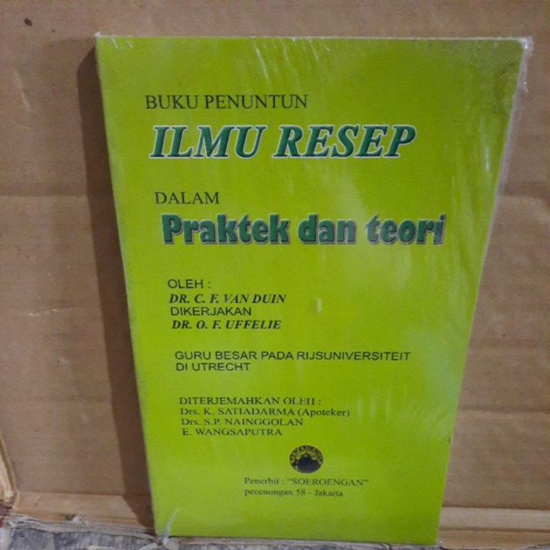 Jual BUKU PENUNTUN ILMU RESEP DALAM PRAKTEK DAN TEORI CAVER HIJAU | Shopee Indonesia