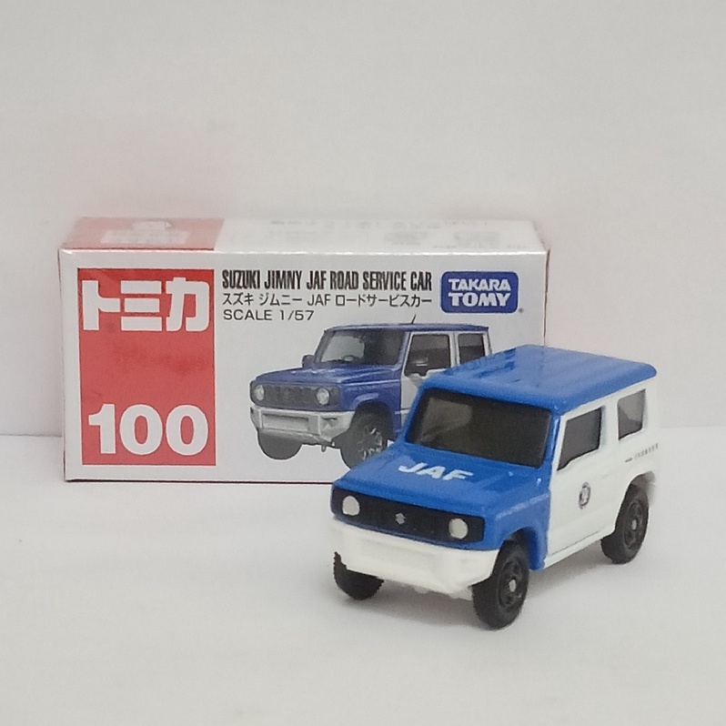 Jual TOMICA NO 100 Suzuki Jimny JAF TAKARA TOMY ORIGINAL SKALA 1:57 DIECAST MOBIL OFF ROAD ...
