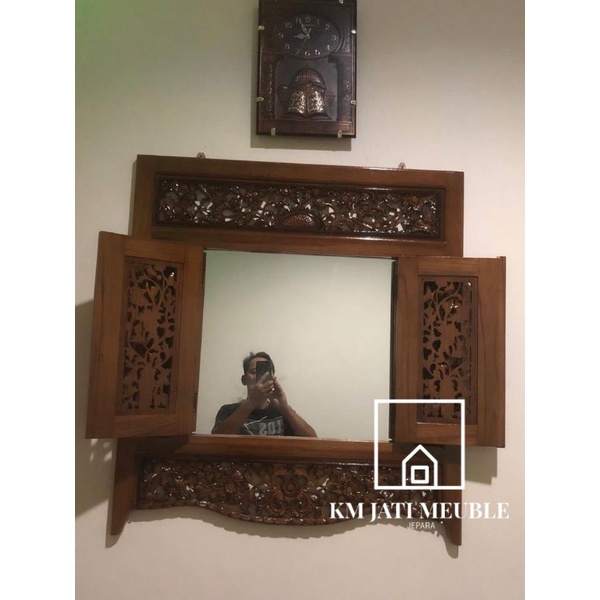 Jual Krepyak Kaca Ukir 3D / Kaca rias / Hiasan dinding / Free ongkir ...