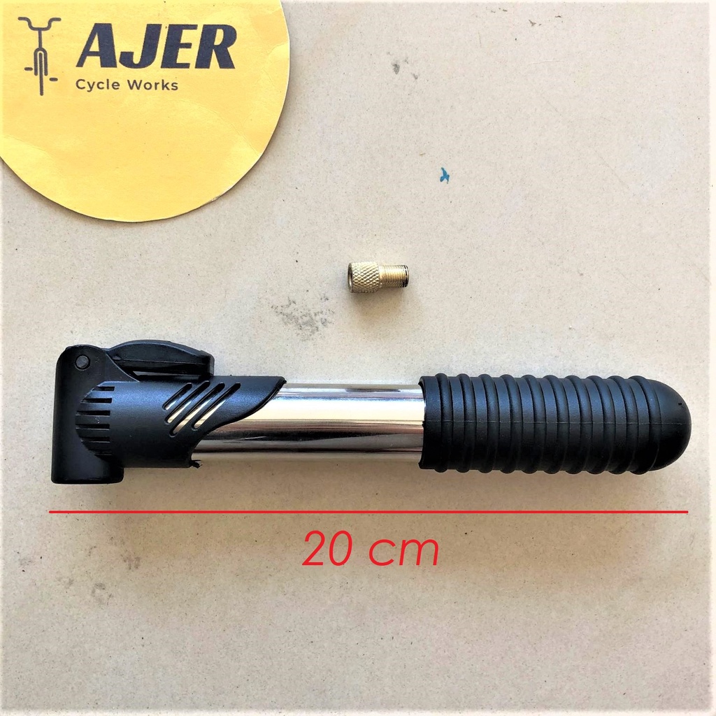 Jual Pompa sepeda portable mini high pressure Presta Schrader | Shopee ...