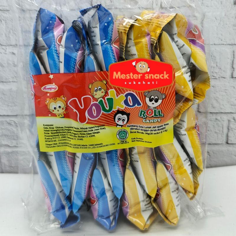 Jual Youka Roll Candy (1 pack isi 20 pcs) | Shopee Indonesia