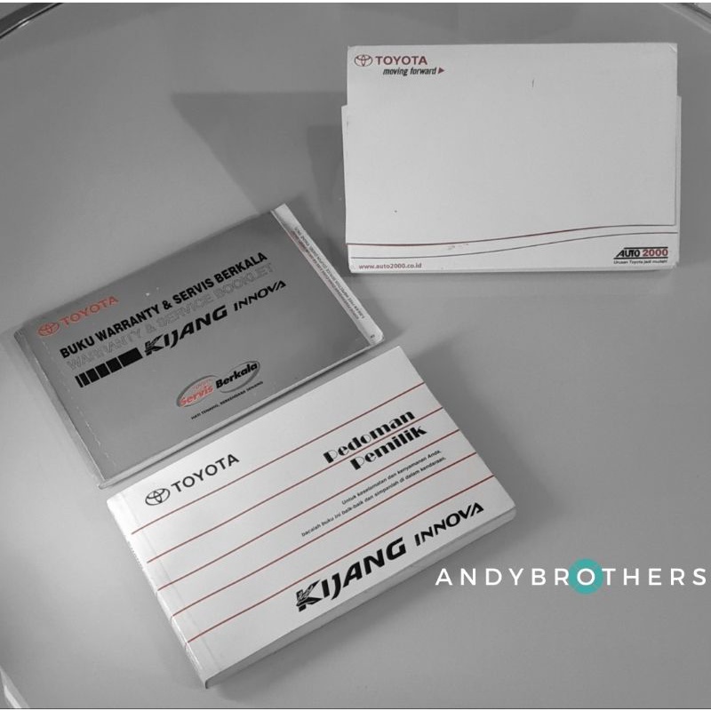 Jual Buku Manual Book Pedoman Mobil Toyota Kijang Innova gen-1 2004 ...