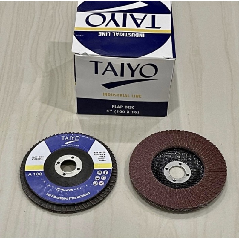 Jual TAIYO BIRU 4” Flap disc taiyo 4"inci Amplas susun taiyo Amplas ...