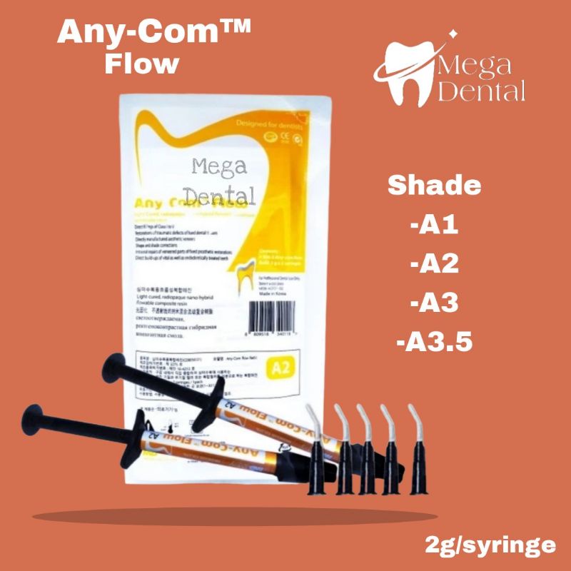 Jual Any-Com Flow / Resin Komposit Flow Nano Hybrid Composite | Shopee ...