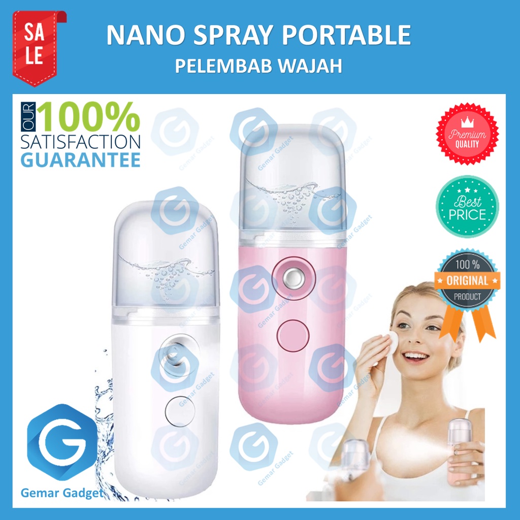 Jual Nano Spray Facial Portable Pelembap Wajah Semprot Mini Charger | Shopee Indonesia