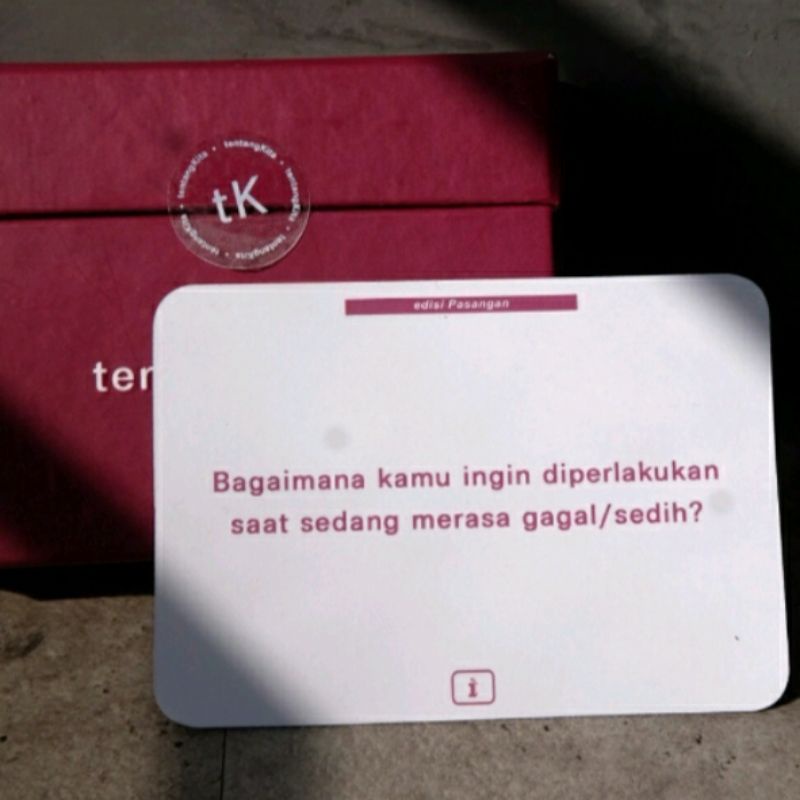 Jual Preloved kartu Tentang Kita Edisi pasangan (45s) | Shopee Indonesia