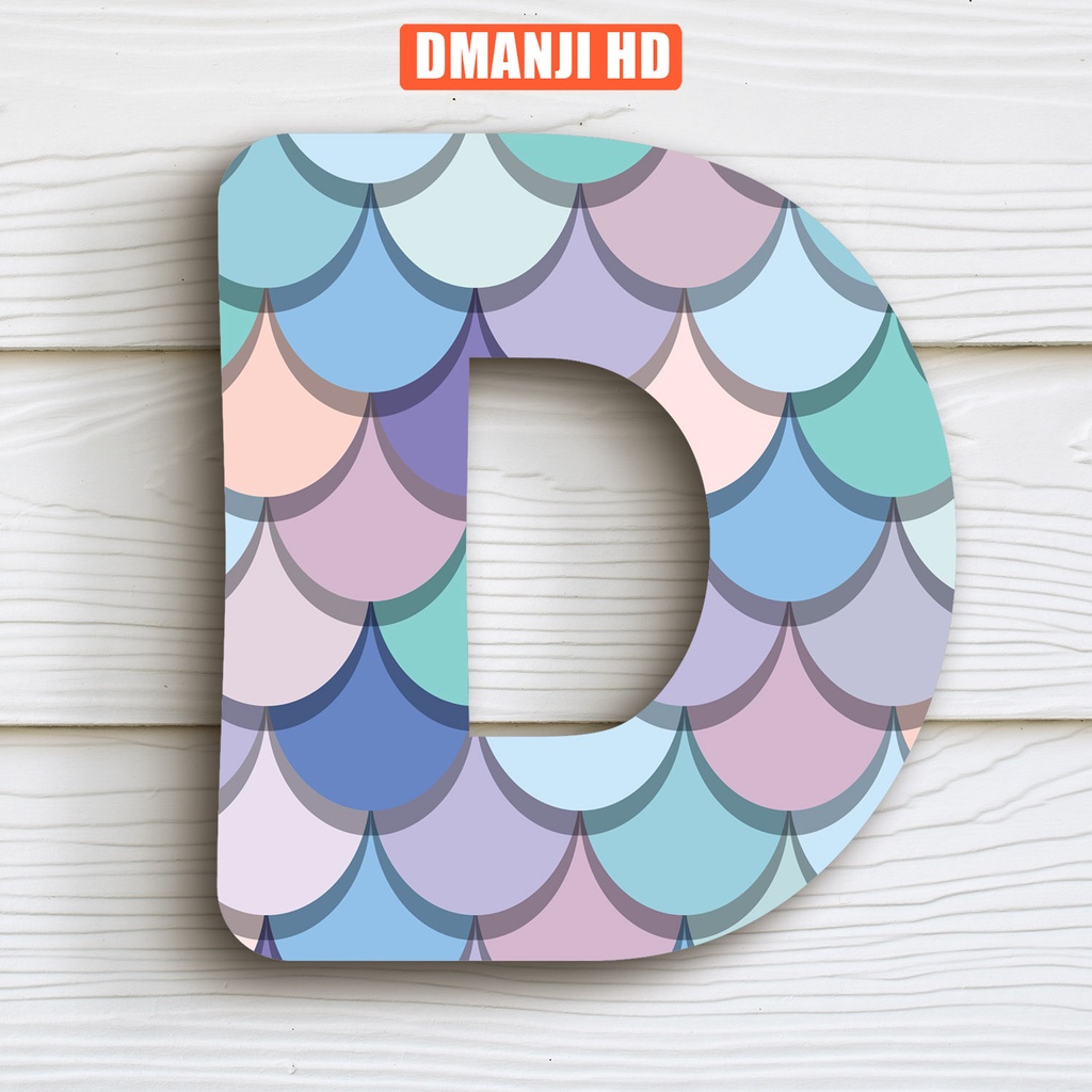 Jual DMANJI HD - Huruf kayu ukiran tema Mermaid | Custome nama huruf ...