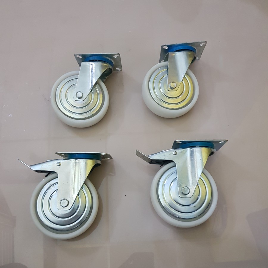 Jual Roda Etalase /Rak / Grobak 5 inch nilon ( 2muter+rem 2muter ...