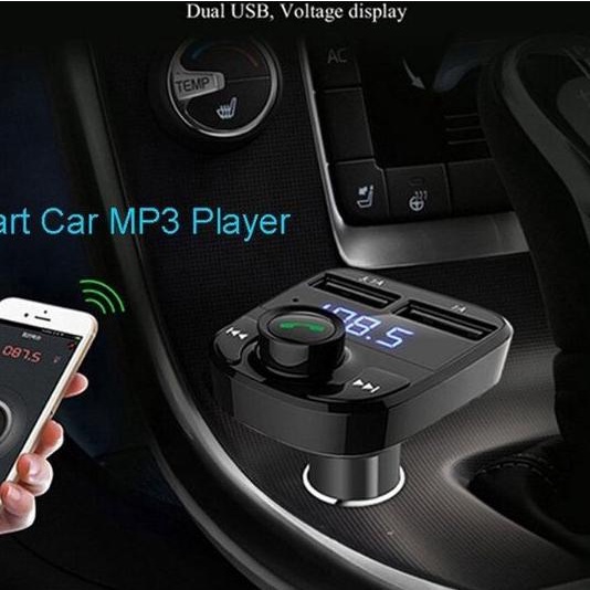 Jual FM Modulator Transmitter Bluetooth Mobil Motor Audio MP3 Player ...
