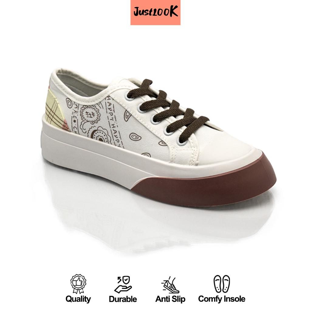 Jual JustLook Megan Sepatu Sneakers Wanita Sneakers Shoes Import ...