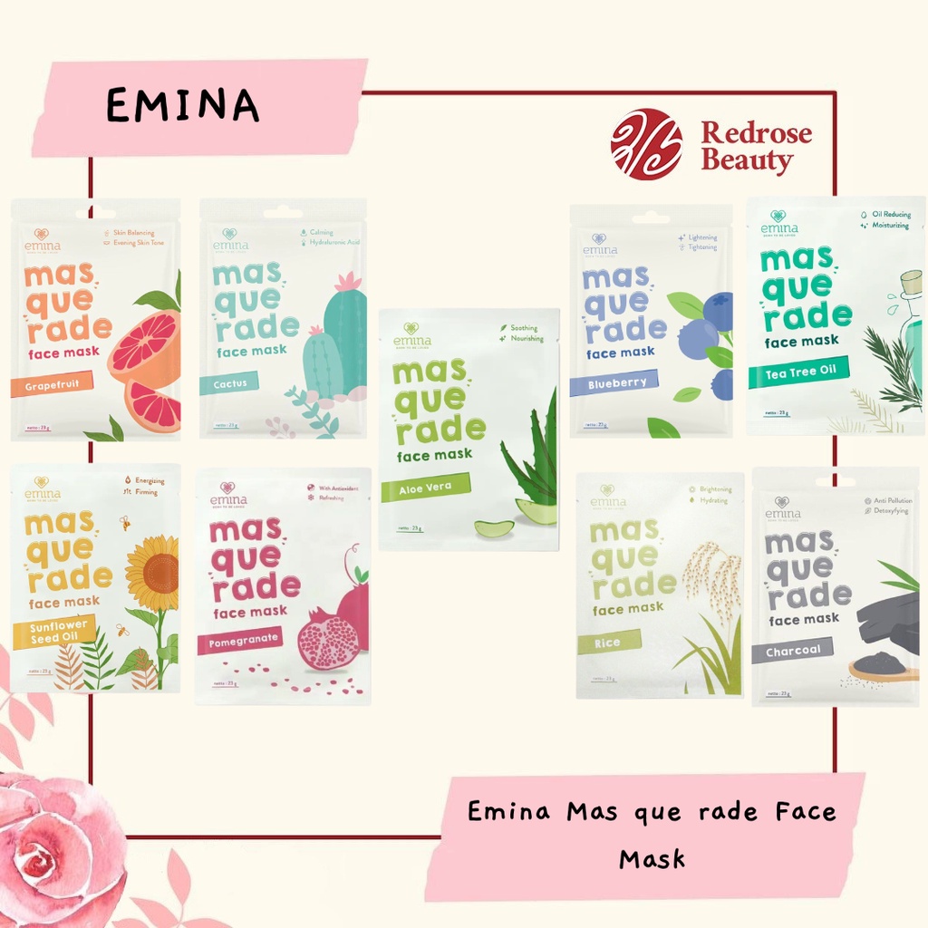 Jual EMINA Masquerade Face Mask Series | Shopee Indonesia