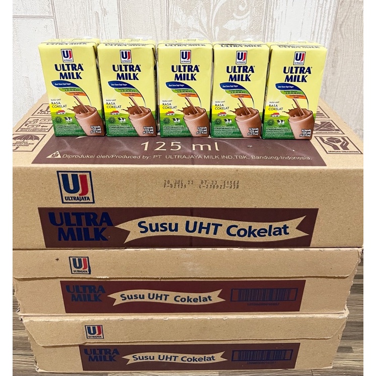 Jual Susu UHT UltraMilk 125 ml Rasa Coklat, Stoberi, dan Full Cream | Shopee Indonesia