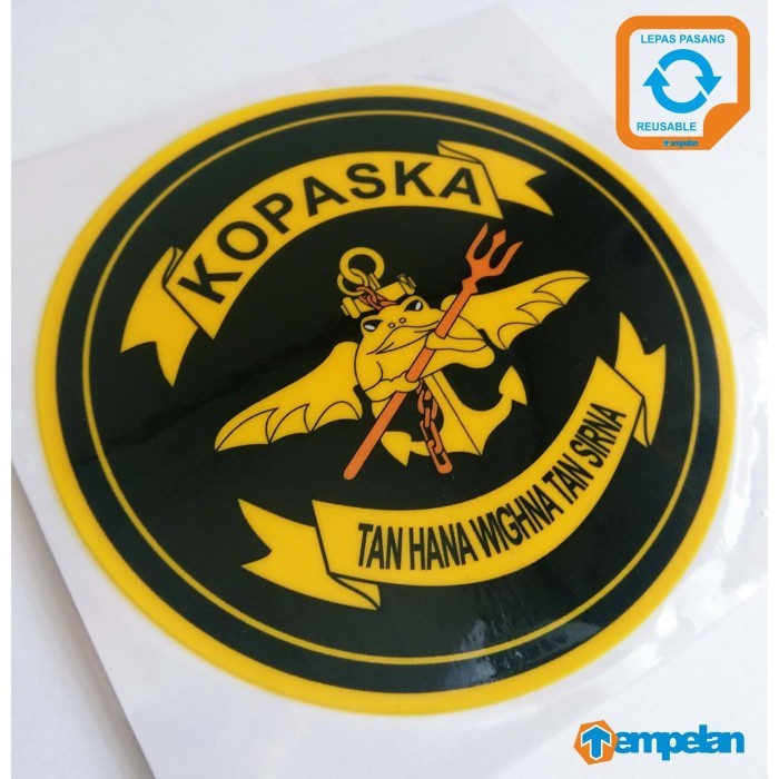 Jual STIKER LEPAS PASANG PREMIUM KOPASKA TNI AL H (TEMPEL DLM KACA ...