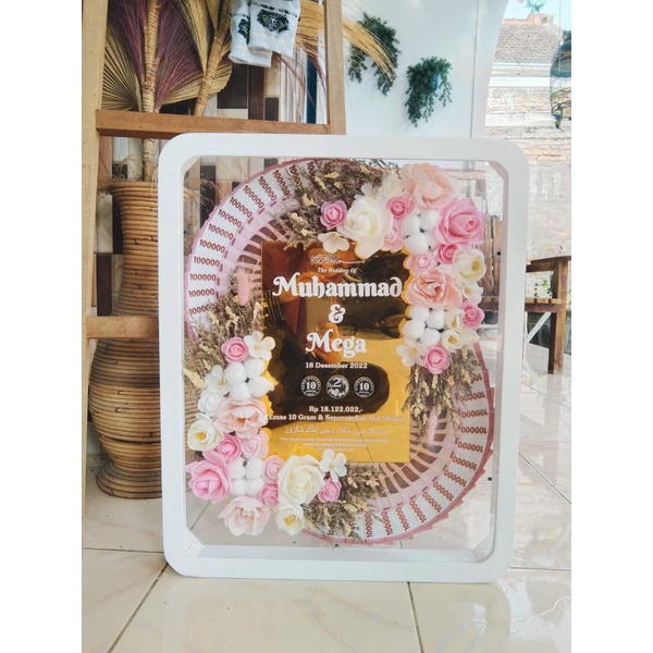 Jual Bingkai Mahar Transparan Kipas Akrilik 40*50 cm | Shopee Indonesia