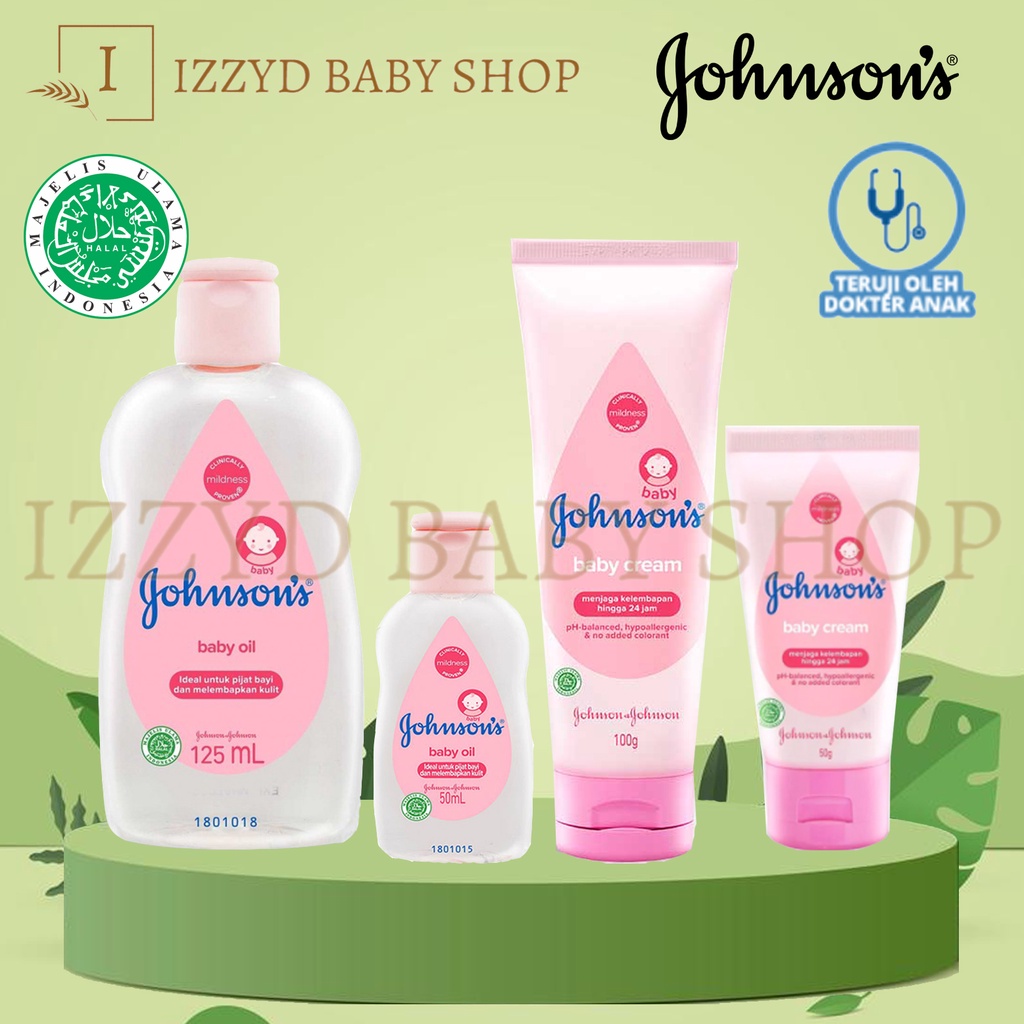 Jual Johnson's baby cream Rash Diapers Cream oil minyak pijit bayi ...