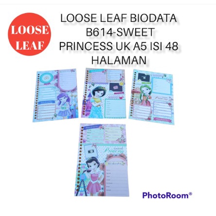 Jual LOOSE LEAF BIODATA/ ISI MAP BINDER / ISI FILE/ KARAKTER KARTUN ISI ...