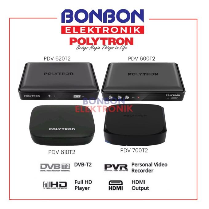 Jual Polytron Set Top Box Digital PDV 620T2 / PDV 610T2 / PDV 600T2 DVB ...