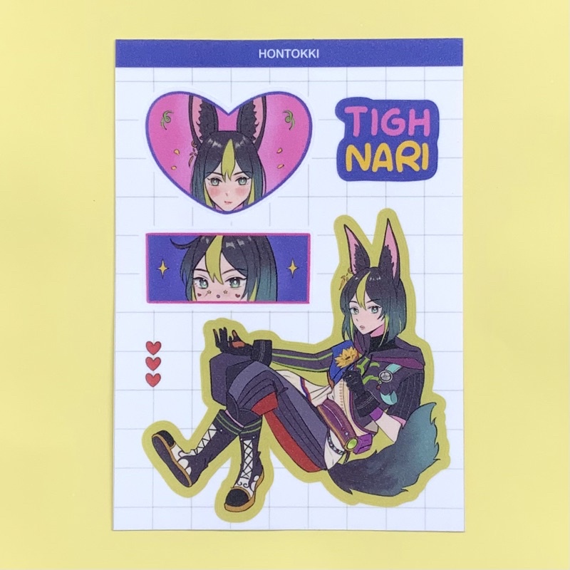 Jual Genshin Impact Tighnari Sticker Sheet | Shopee Indonesia