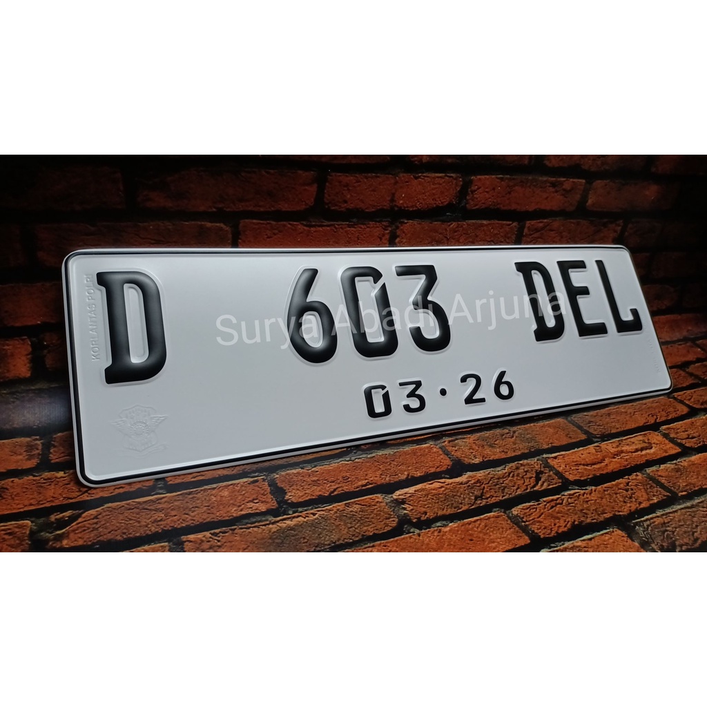 Jual Plat Nomor Putih Custom | Shopee Indonesia