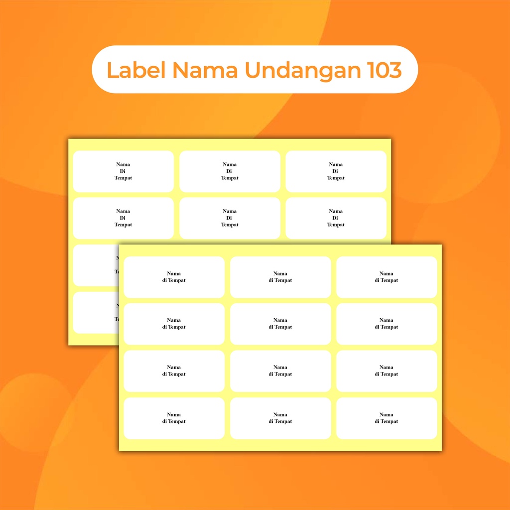 Jual Cetak Label Nama Undangan No.103 II Label Tom & Jerry II Satu hari jadi | Shopee Indonesia