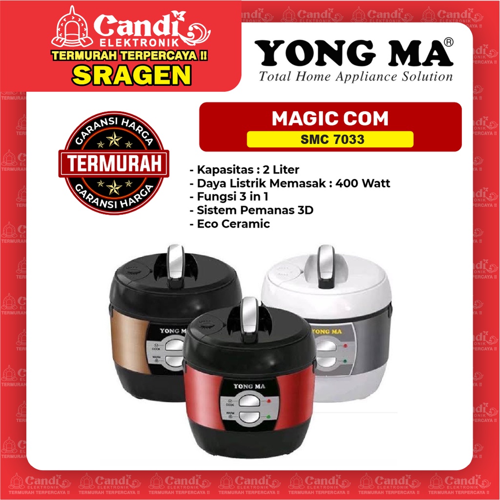Jual YONG MA Magic Com 2 Liter - SMC 7033 | Shopee Indonesia