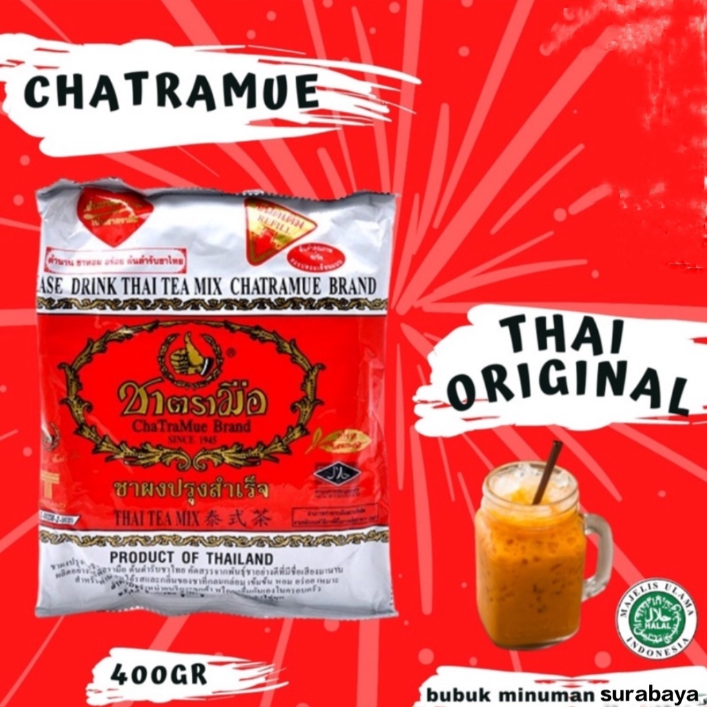 Jual THAI TEA ORIGINAL CHATRAMUE 400 GRAM THAILAND | Shopee Indonesia