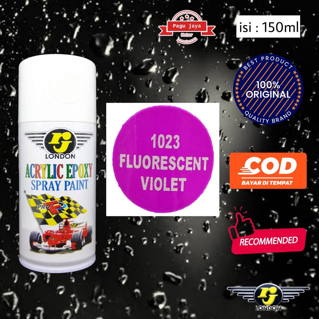 Jual pilok pilox warna fluorescent violet ungu stabilo rj london 150cc cat semprot spray paint ...