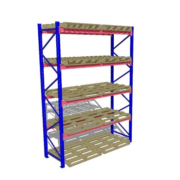 Jual RAK PALLET KAPASITAS BEBAN 1 TON/LEVEL / RAK GUDANG HEAVYDUTY ...