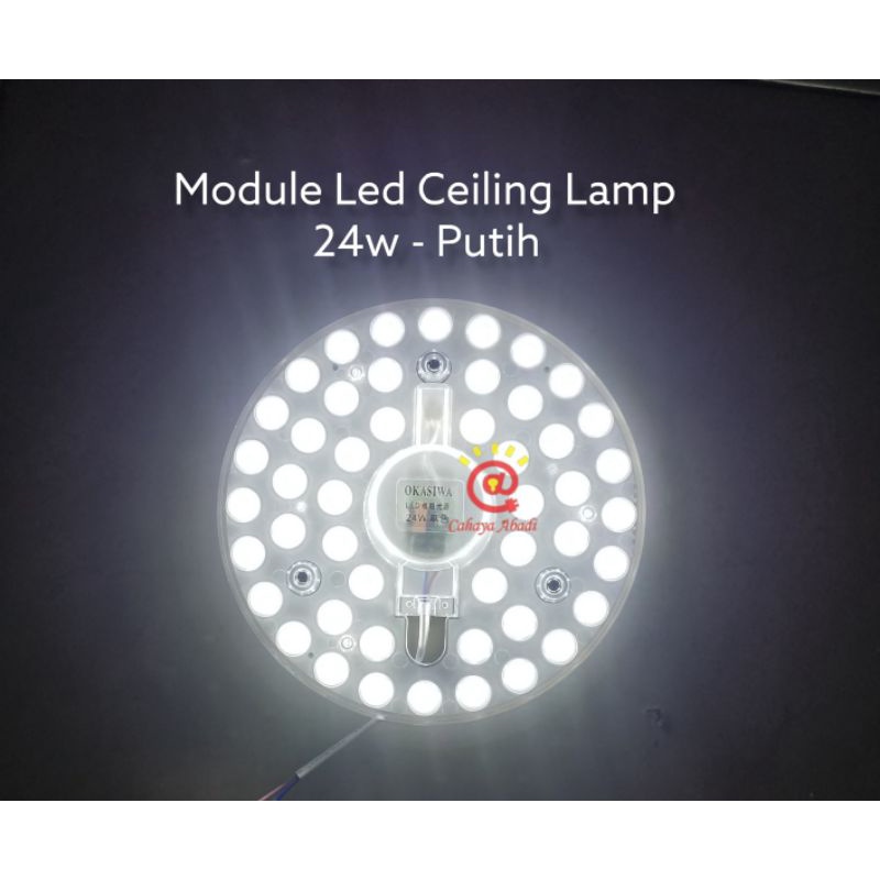 Jual Lampu Module Led 24w Putih / Led Ceiling Lamp 24 Watt Putih ...