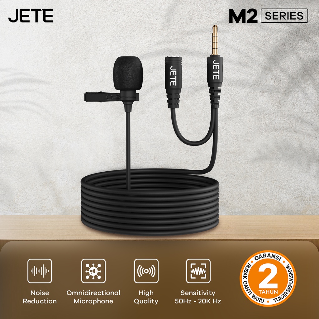 Jual JETE M2 Mic Clip On - Vlogger Clipon Audio & Recording - Vlog ...