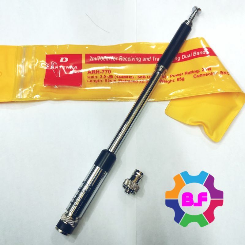 Jual ANTENA HT ARH-770 + KONEKTOR SMA/F HT CHINA D'ANTENA ARH 770 DUALBAND DUAL LOADING | Shopee ...