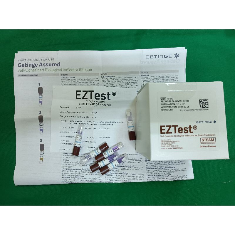 Jual Getinge Biological Indicator For Steam S 540 Ez Test Harga Per Vial Shopee Indonesia
