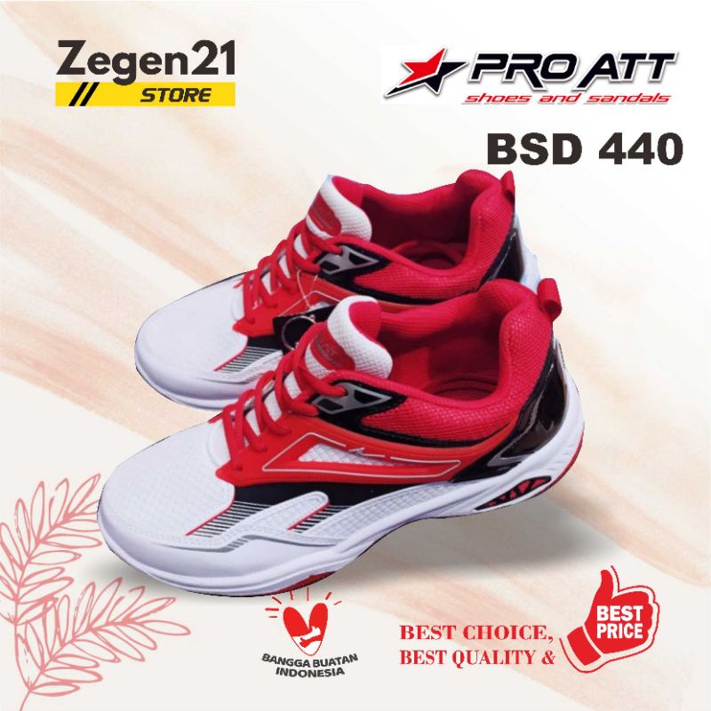 Jual Sepatu Badminton Bulutangkis Volly Olahraga PRO ATT BSD 640 440 Original | Shopee Indonesia