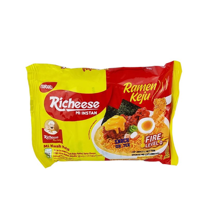 Jual Richeese mi instan fire level 0 - mie ramen keju - indomie kuah ...