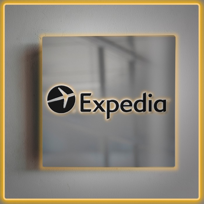 Jual Premium Signage Box Backlight Logo Dekorasi Dinding Ukuran 50X60 ...
