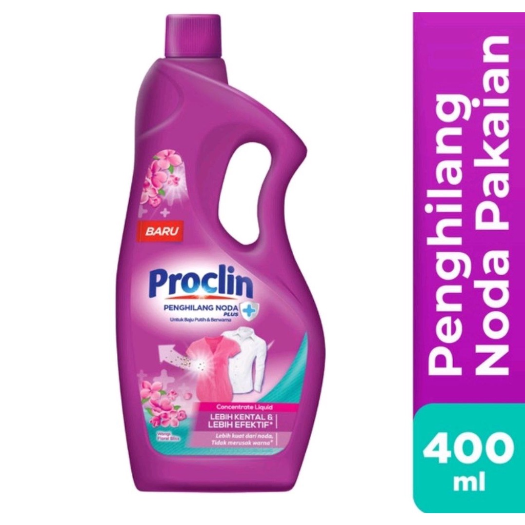Jual Proclin Penghilang Noda Pakaian 400 ml Botol - Pembersih Noda ...