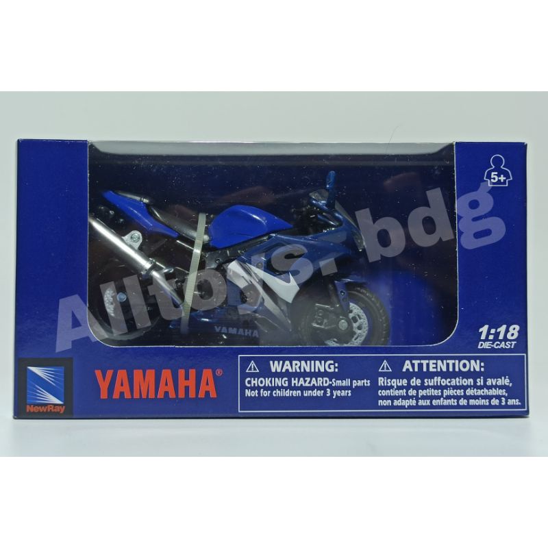Jual Mainan Miniature Diecast Motor Yamaha YZF-R6 Skala 1:18 / Motor ...