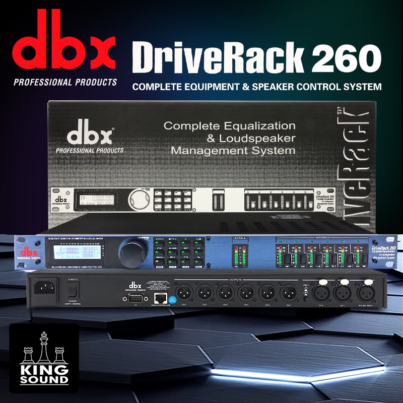 Jual DBX 260 DriveRack Loudspeaker Prosesor audio digital kelas profesional Speaker Management ...