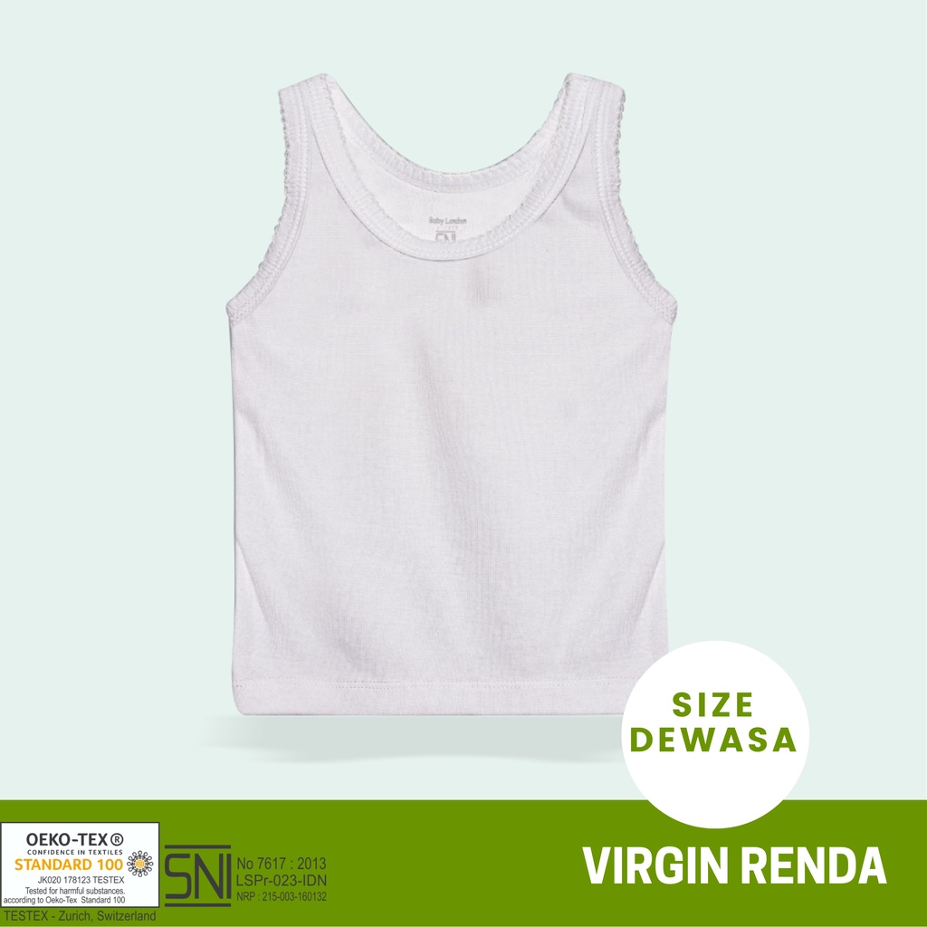 Jual BABYLONDON VIRGIN PUTIH - Singlet Kaos Dalam Dewasa / Kutang ...