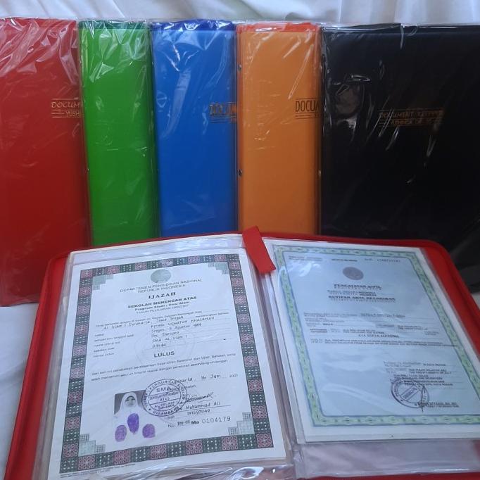 Jual Isi 60 lembar Dokumen Keeper/Map Dokumen/Map ijazah resleting ...