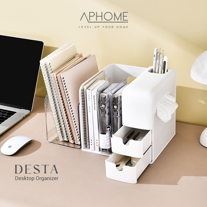 Jual APHOME Desk Organizer Rak Buku Meja Tempat Penyimpanan Alat Tulis ...