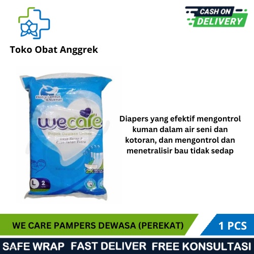 Jual WE CARE PAMPERS DEWASA/ADULT DIAPERS/UKURAN L ISI 2 | Shopee Indonesia