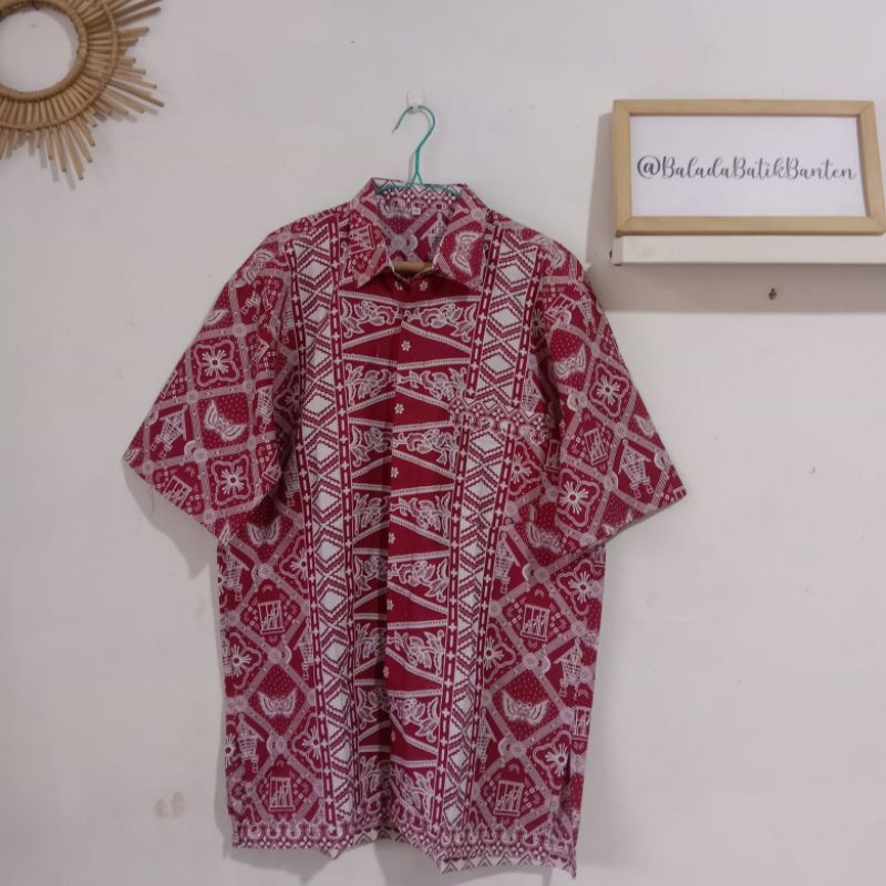 Jual KEMEJA PENDEK BATIK BANTEN KHAS BADUY | Shopee Indonesia