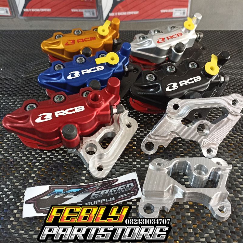 Jual PAKET SET KALIPER RCB BREKET KALIPER RCB PNP NINJA R RR SS KALIPER RCB S SERIES 2 PISTON ...