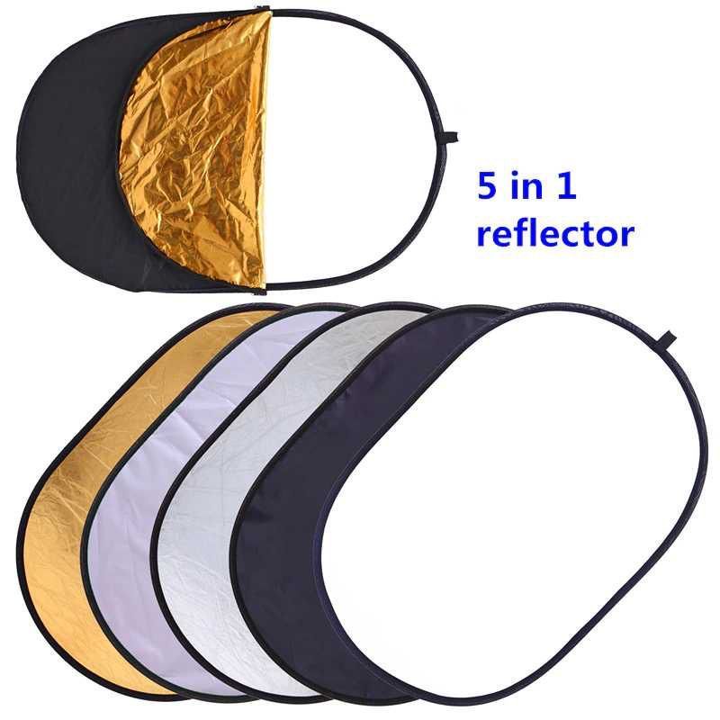 Jual Reflector Studio Foto 5in1 Oval 90x120cm Reflektor | Shopee Indonesia
