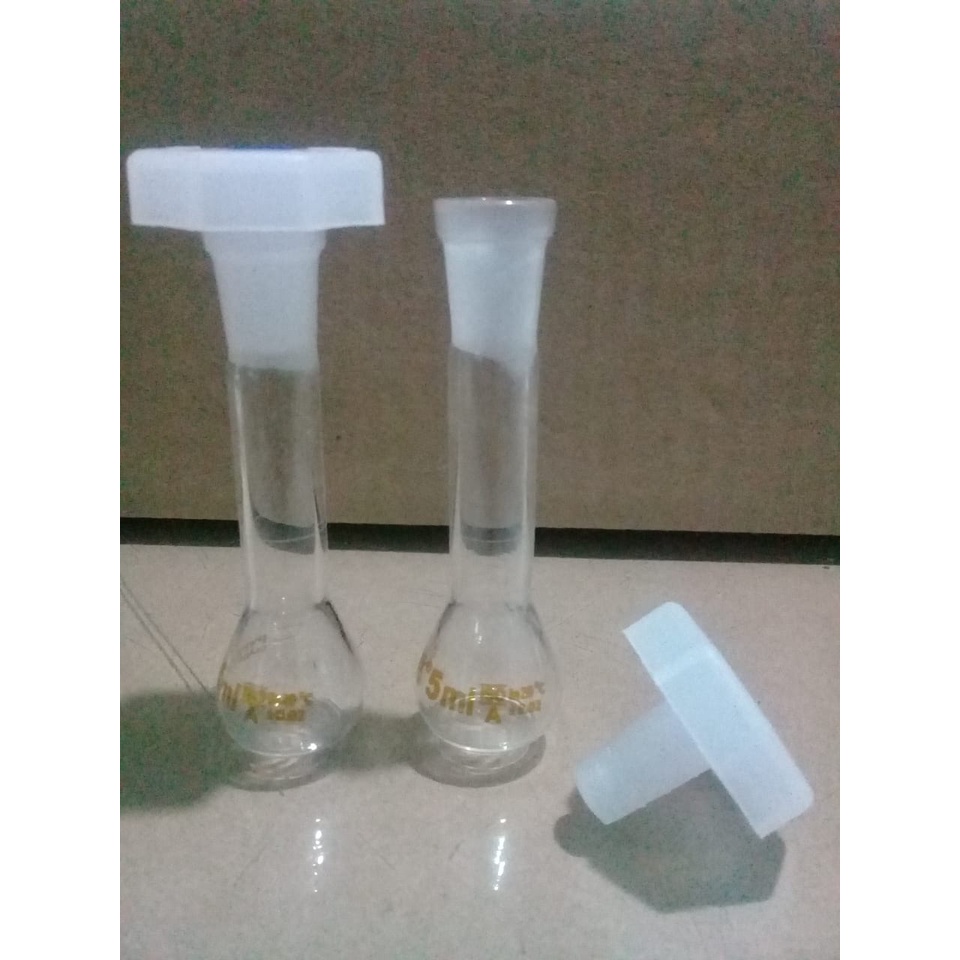 Jual Labu Ukur / Volumetric Flask 5 ml PYREX Leher Guratan - RRC ...