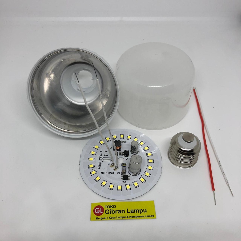 Jual Paket Lampu LED 20 Watt Rakitan Polos - Rakit Satu Set Lampu LED ...
