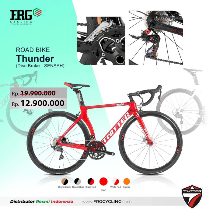 Jual Frame Twitter Thunder Disc Brake -Sensah | Shopee Indonesia