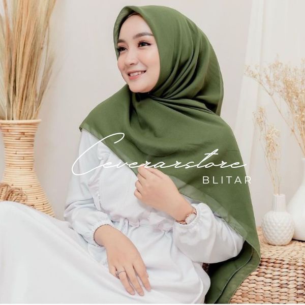 Jual bellasquare army/jilbab segiempat hijau army/hijab bella square army hijau | Shopee Indonesia