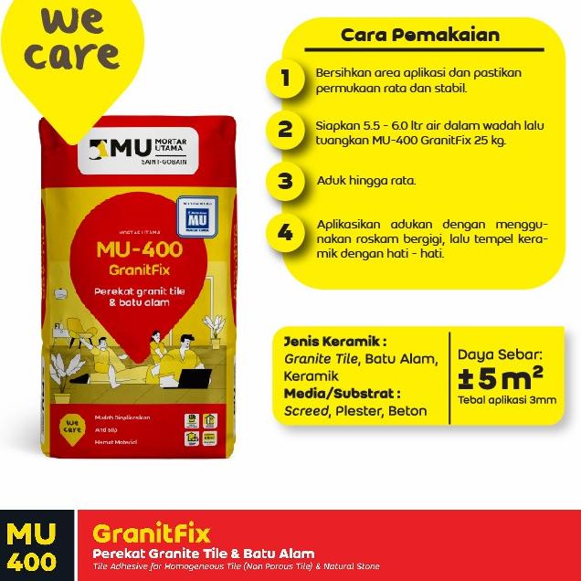 Jual Mortar Utama MU-400 GranitFix Perekat Granite Tile dan Batu Alam ...